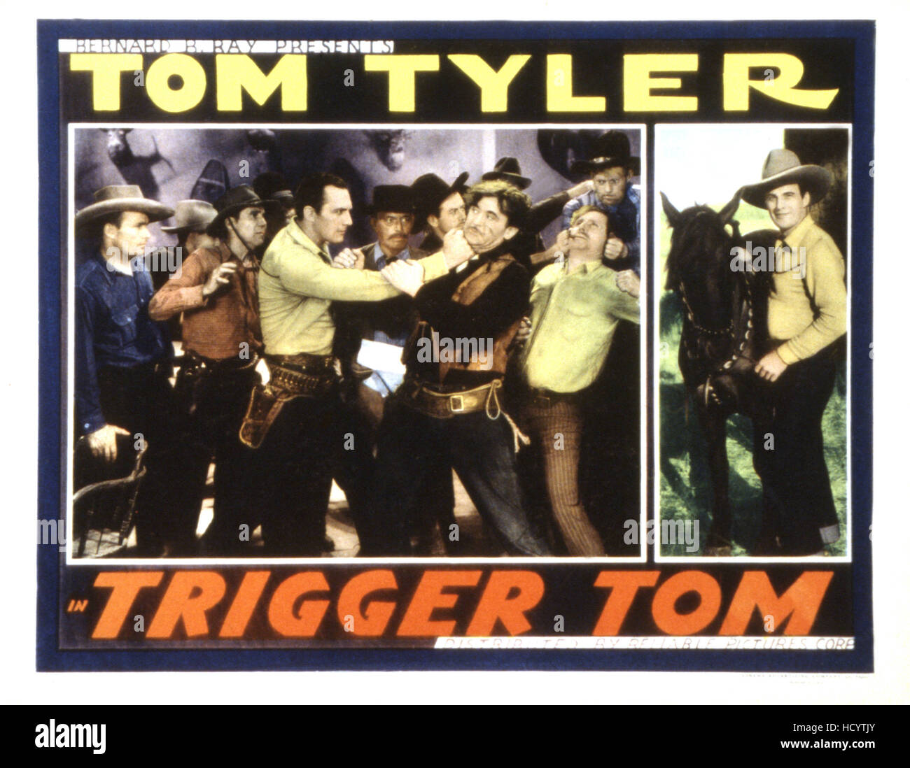 TRIGGER TOM, center from left: Tom Tyler, Bud Osborne, 1935 Stock Photo - Alamy