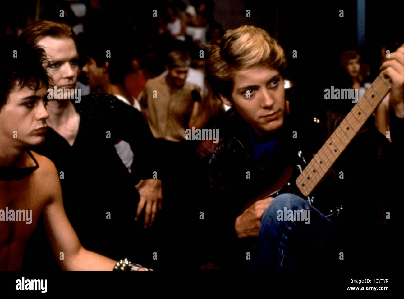 TUFF TURF, Robert Downey Jr. (l.), Jim Carroll, James Spader (r.), 1985 ...