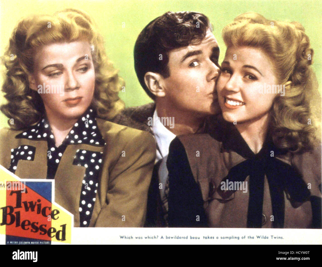 TWICE BLESSED, Lee Wilde, Marshall Thompson, Lyn Wilde, 1945 Stock ...