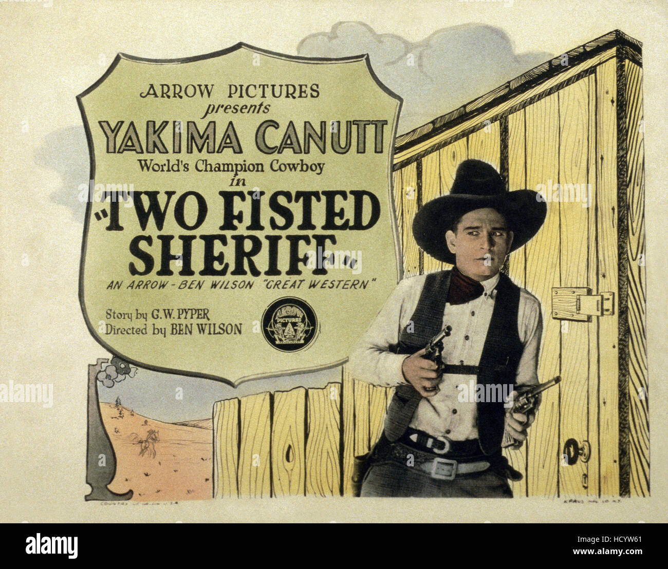 TWO FISTED SHERIFF, (aka A TWO-FISTED SHERIFF), Yakima Canutt, 1925 ...