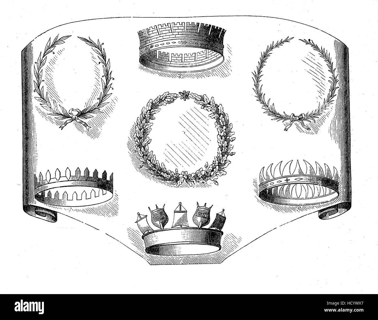 Roman crowns ao ancient rone hi-res stock photography and images - Alamy