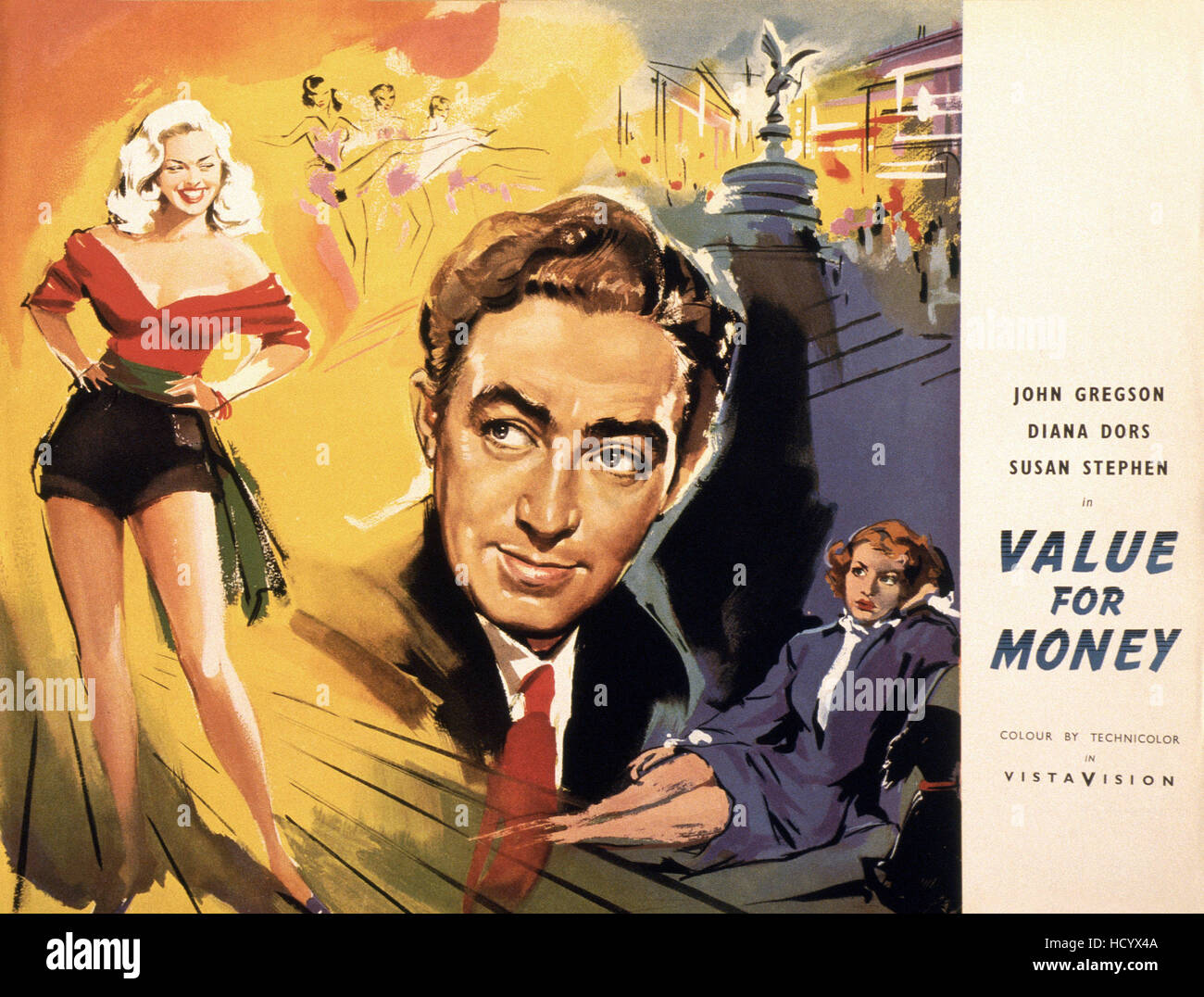 VALUE FOR MONEY, British poster, from left: Diana Dors, John Gregson ...