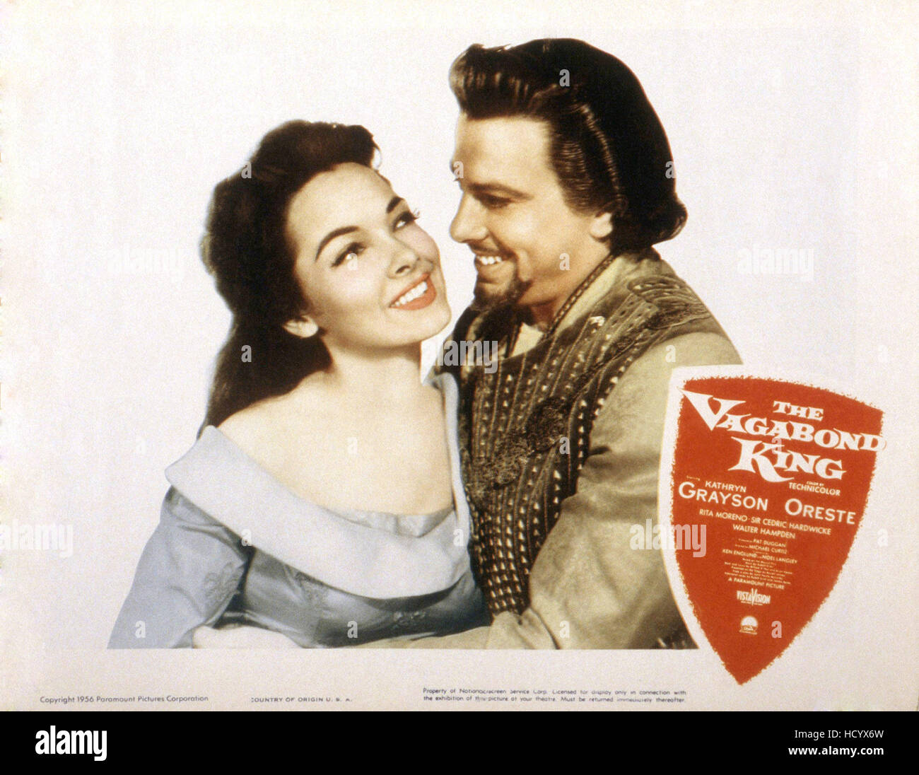 THE VAGABOND KING, Kathryn Grayson, Oreste Kirkop, 1956 Stock Photo - Alamy