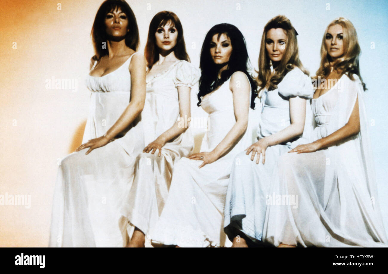 THE VAMPIRE LOVERS, from left: Ingrid Pitt, Madeline smith, Kate O'Mara ...