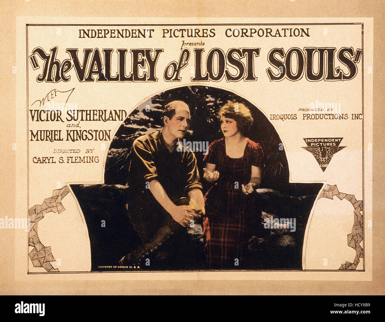 THE VALLEY OF LOST SOULS, US poster, from left: Victor Sutherland ...