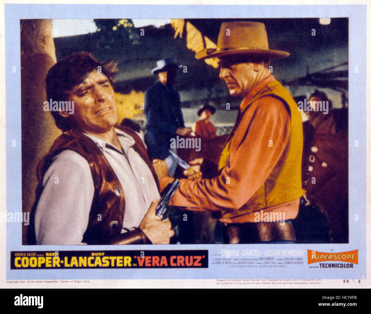 VERA CRUZ, Gary Cooper, Burt Lancaster, 1954 Stock Photo - Alamy