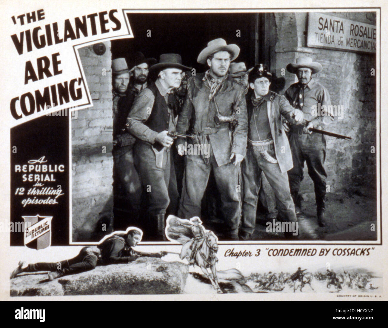 THE VIGILANTES ARE COMING, Guinn Williams, Raymond Hatton, 1936 Stock ...