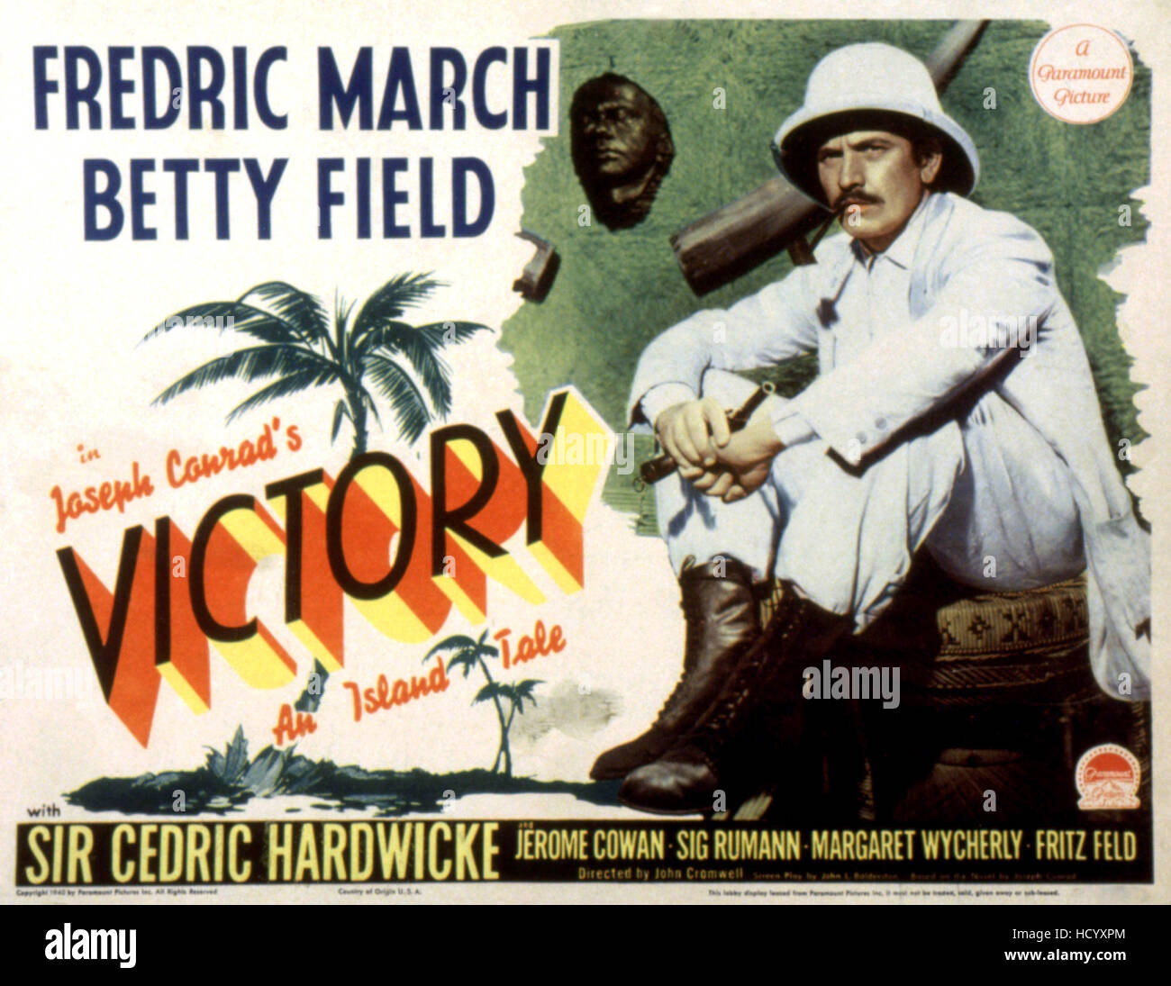 VICTORY, Fredric March, 1940 Stock Photo - Alamy