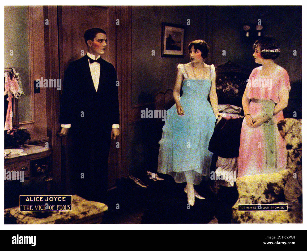 THE VICE OF FOOLS, US lobbycard, from left: Robert Gordon, Alice Joyce, 1920 Stock Photo - Alamy