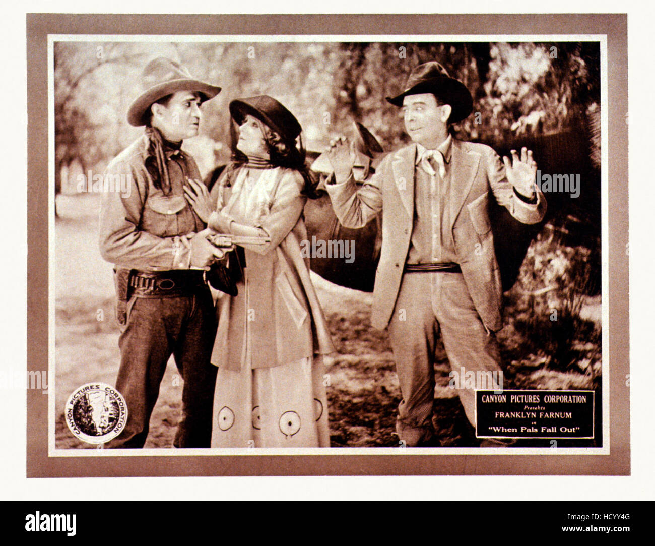 WHEN PALS FALL OUT, US lobbycard, from left: Franklyn Farnum, Louella ...