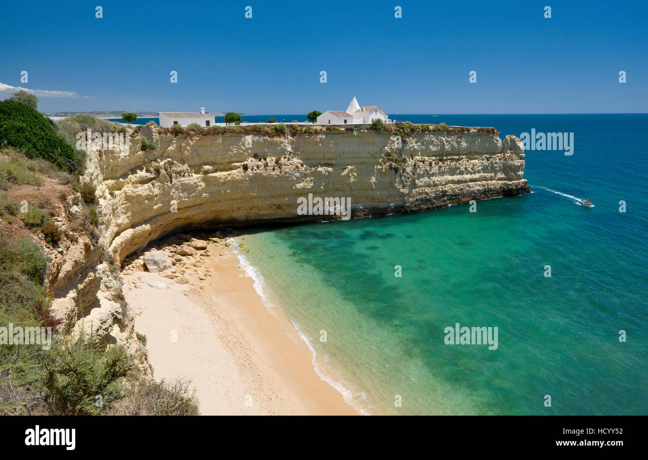 Portugal, the Algarve, Armacao de Pera, Nossa Senhora da Rocha empty ...