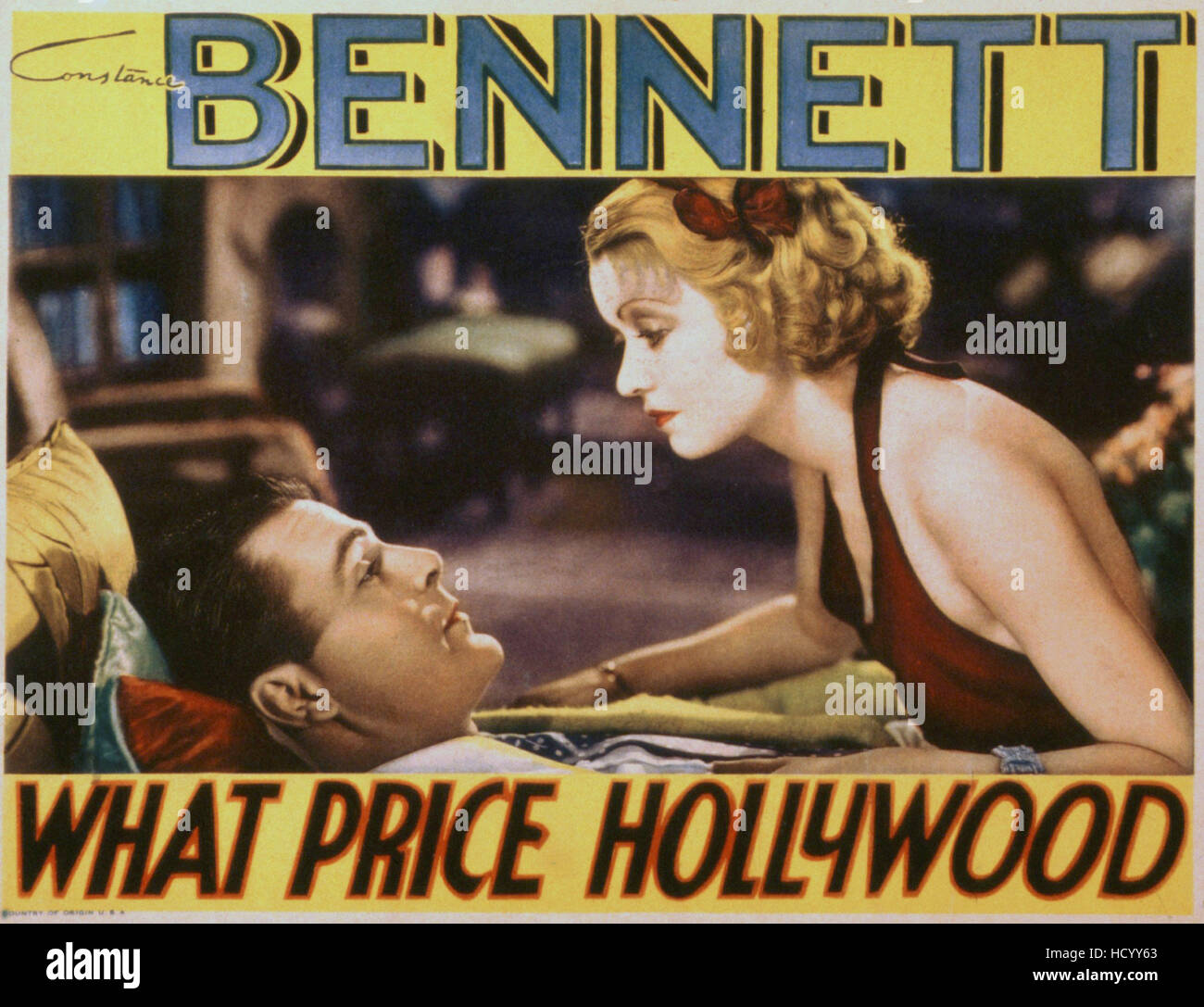 WHAT PRICE HOLLYWOOD?, Neil Hamilton, Constance Bennett, 1932 Stock ...