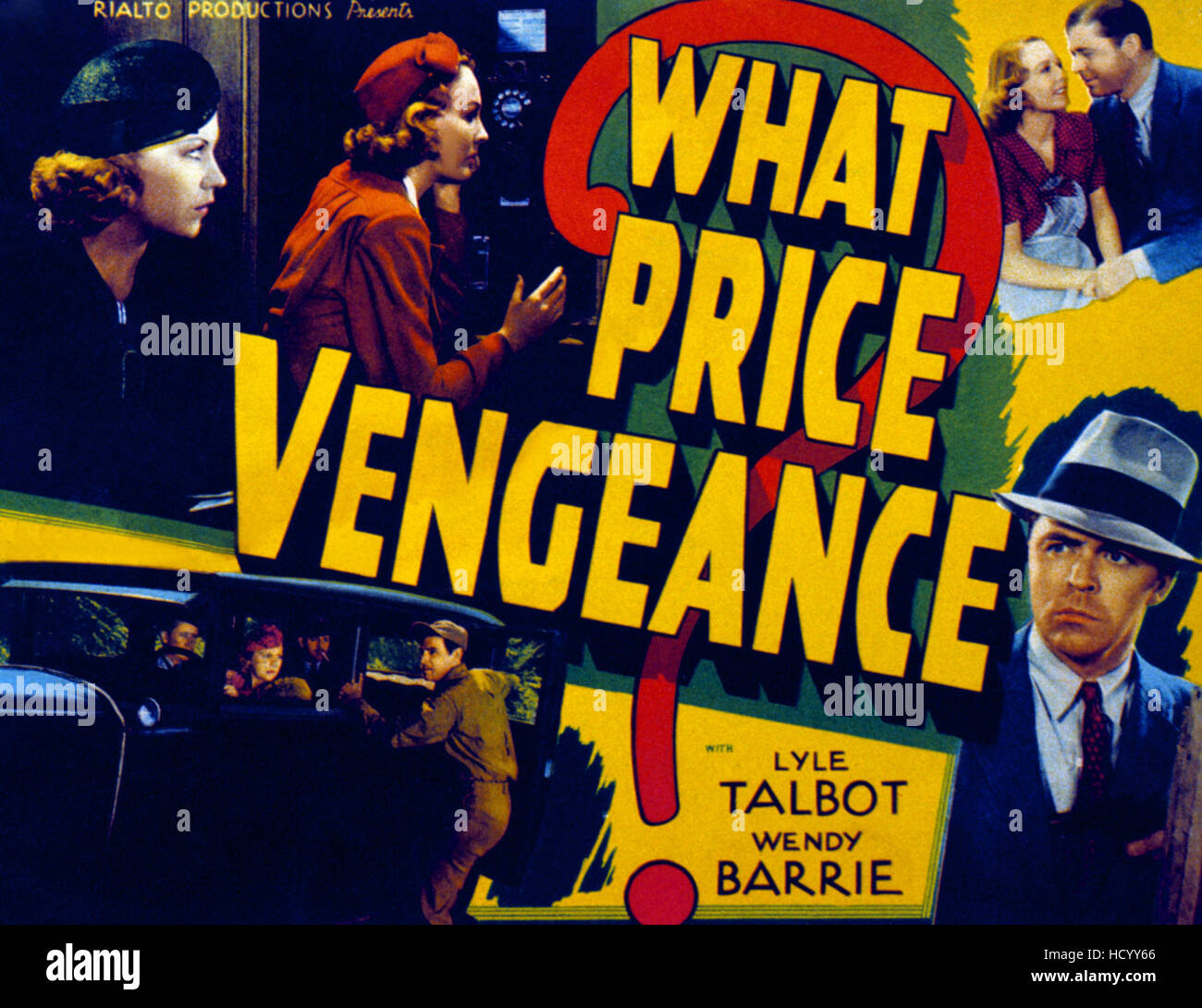 WHAT PRICE VENGEANCE?, top left: Wendy Barrie, top right: Wendy Barrie ...