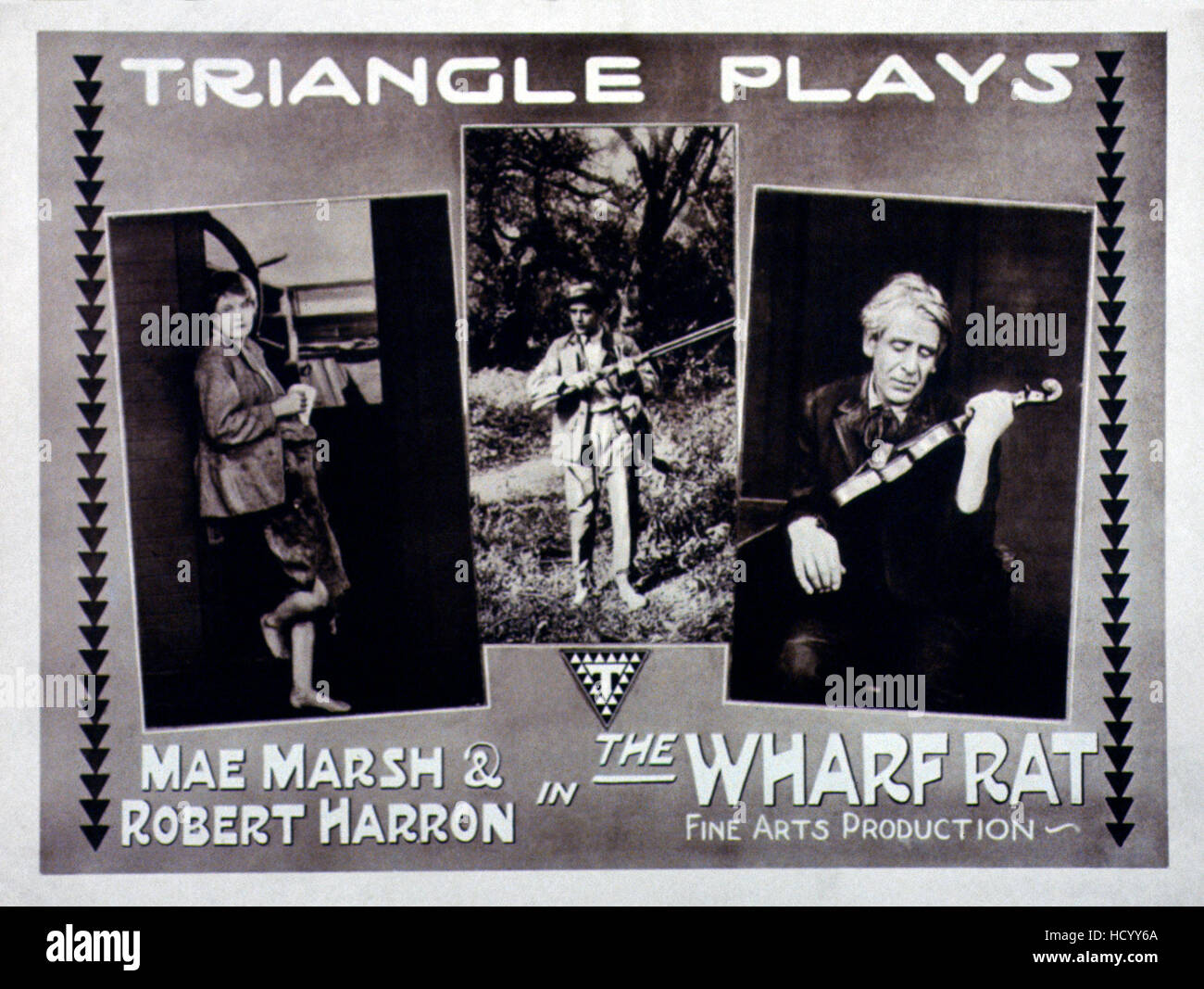 THE WHARF RAT, US lobbycard, from left: Mae Marsh, Robert Harron ...