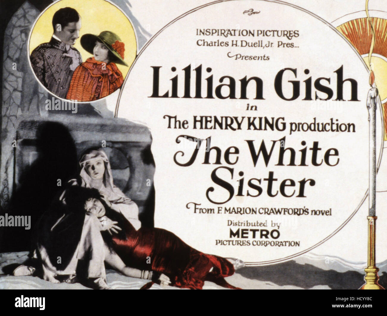 THE WHITE SISTER, Lillian Gish, Ronald Colman, Gail Kane, 1923 Stock ...
