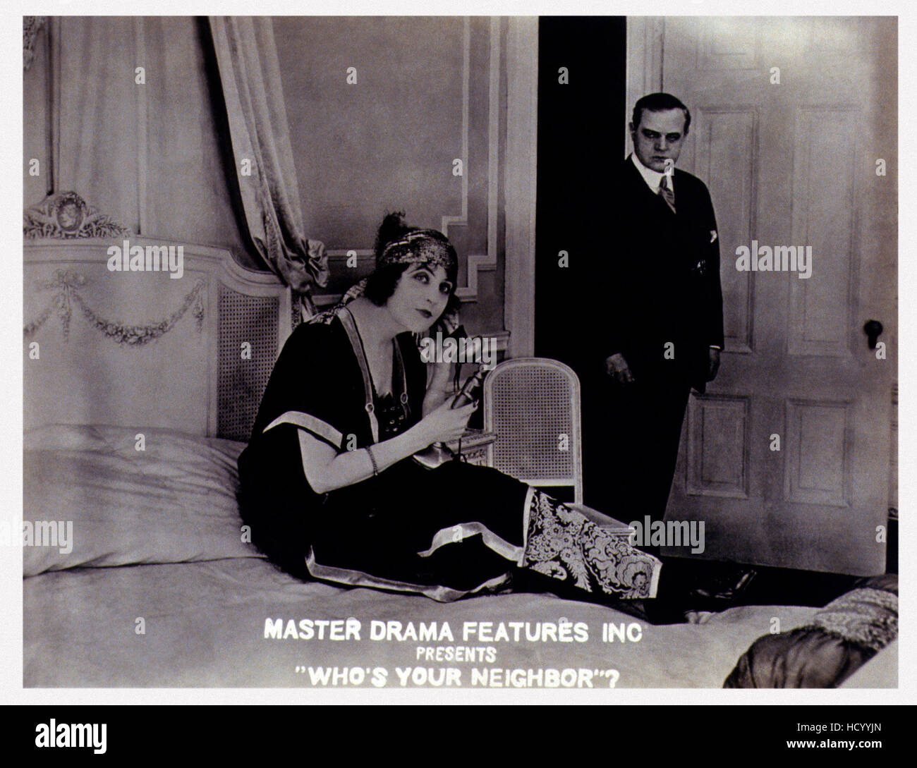 WHO'S YOUR NEIGHBOR?, US lobbycard, from left: Christine Mayo, Anders ...