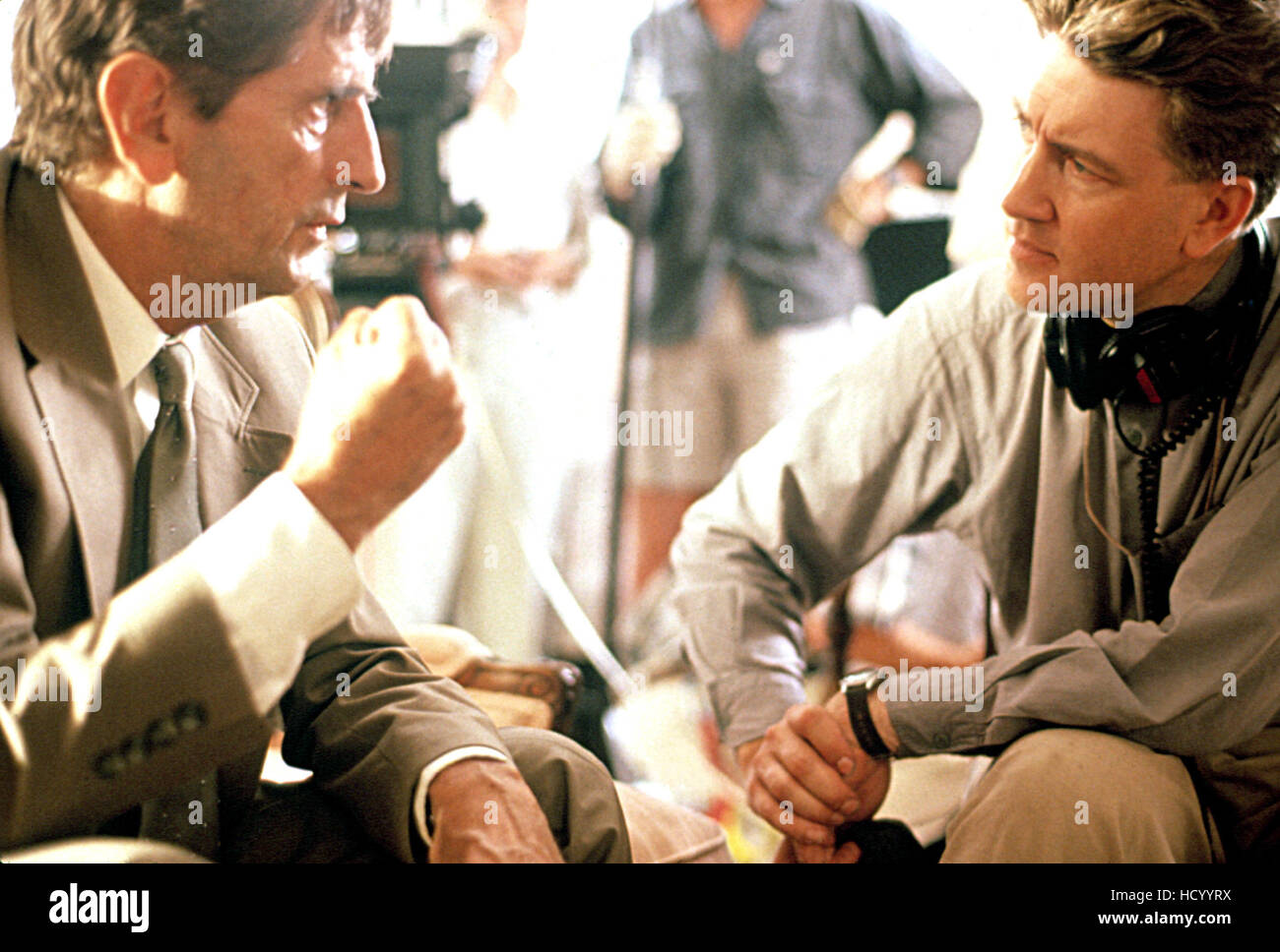 WILD AT HEART, Harry Dean Stanton, director David Lynch, on set, 1990 ...