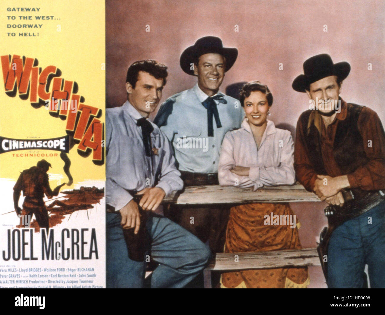WICHITA, Keith Larsen, Joel McCrea, Vera Miles, Lloyd Bridges, 1955 ...