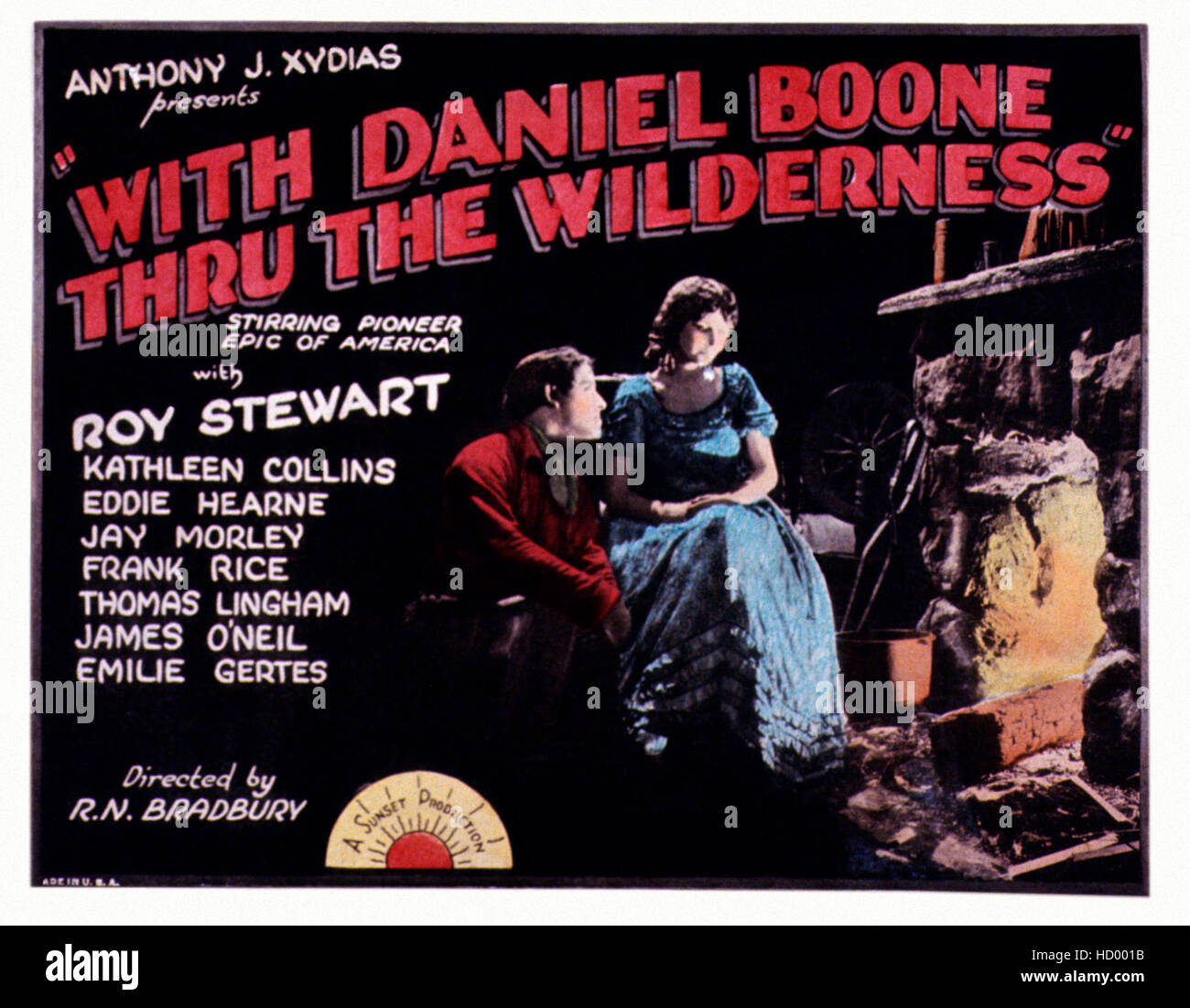 WITH DANIEL BOONE THRU THE WILDERNESS, (aka DANIEL BOONE THRU THE WILDERNESS), US lobbycard ...