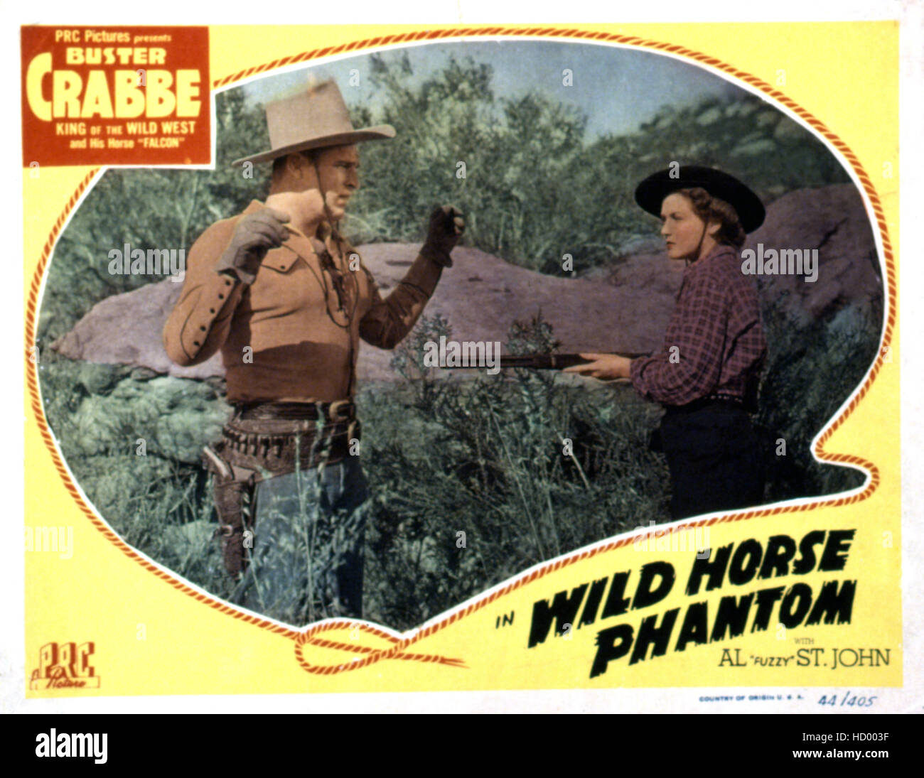 WILD HORSE PHANTOM, Buster Crabbe, Elaine Morey, (aka Janet Warren ...