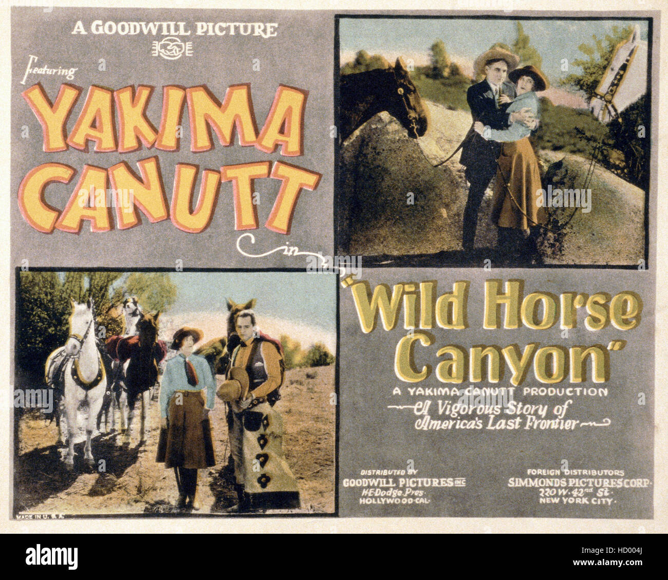 WILD HORSE CANYON, US poster, bottom from left: Helene Rosson (and top ...