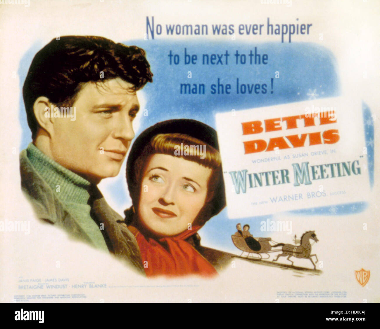 WINTER MEETING, Jim Davis, Bette Davis, 1948 Stock Photo - Alamy