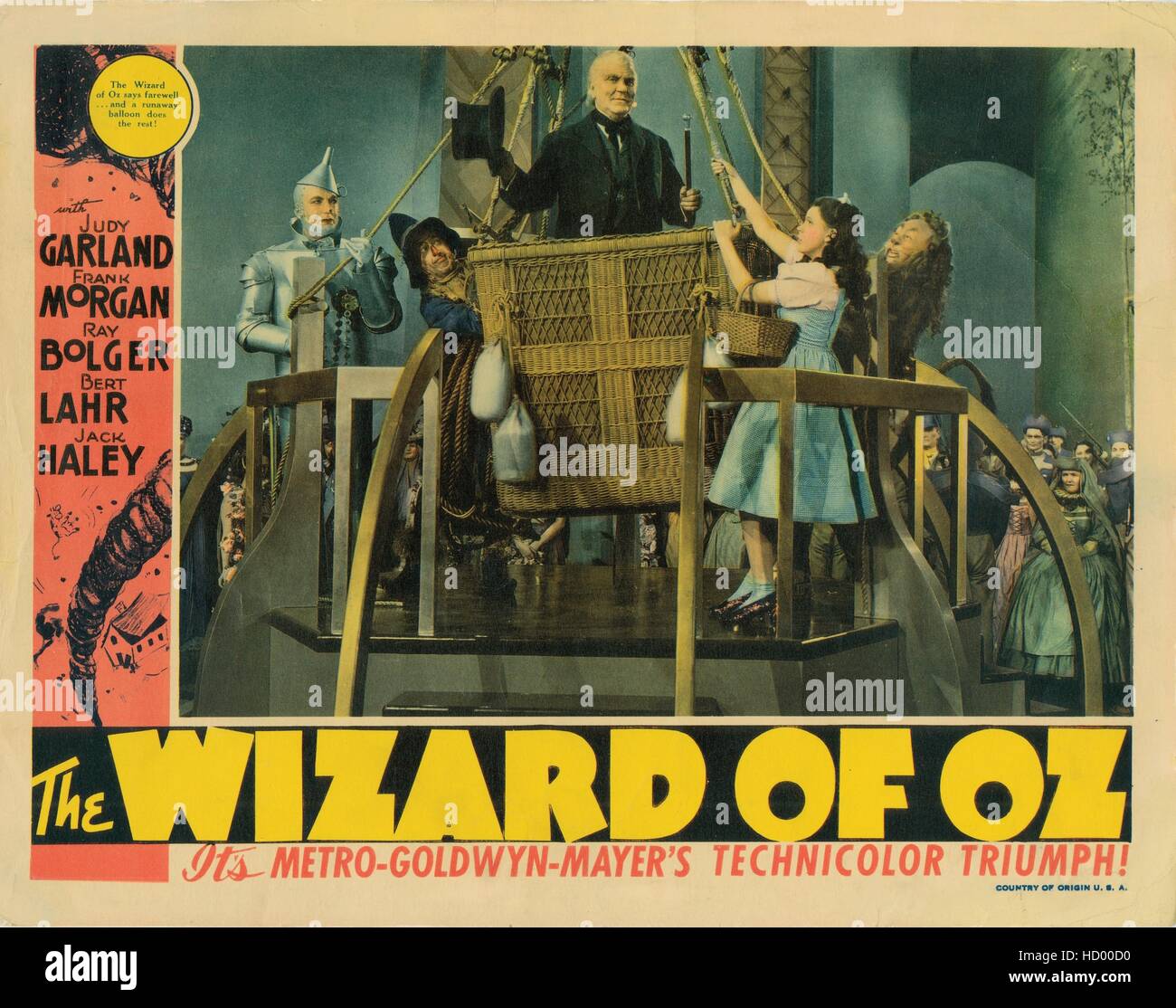 THE WIZARD OF OZ, Jack Haley, Ray Bolger, Frank Morgan, Judy Garland ...