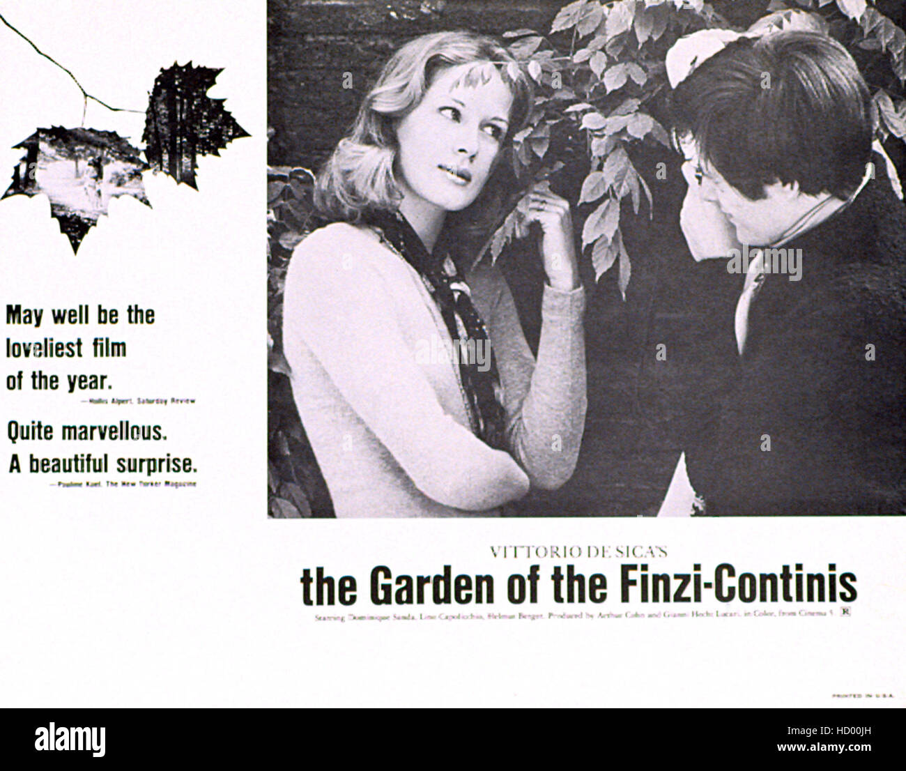 GARDEN OF THE FINZI-CONTINIS, THE, Dominique Sanda, Li no Capolicchio ...