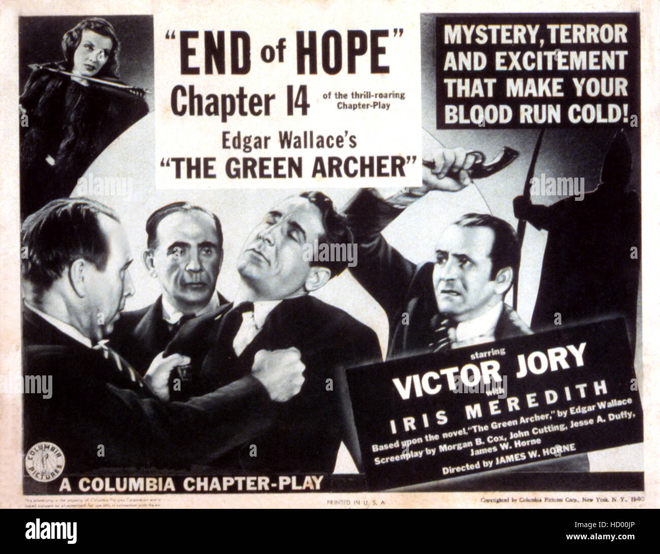 THE GREEN ARCHER, Victor Jory, 1940 Stock Photo - Alamy