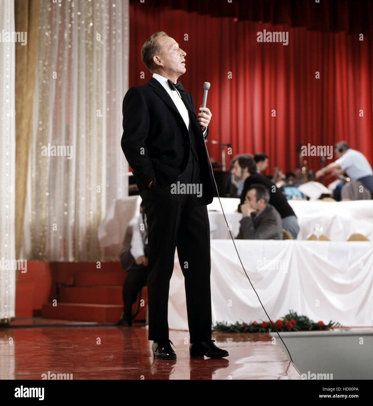Bing Crosby, performing on unknown television special, ca. 1960s Stock ...