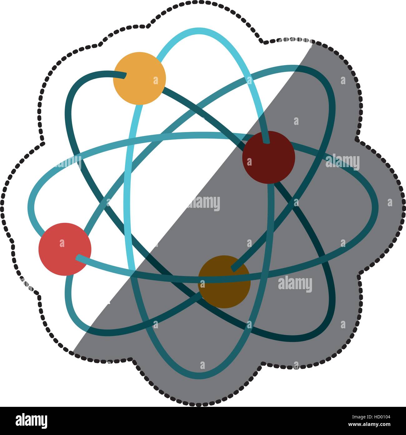 Isolated atom design Stock Vector Image & Art - Alamy