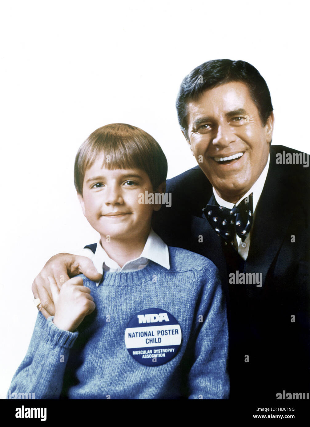 Jerry Lewis (right), in a publicity shot for THE JERRY LEWIS MDA ...