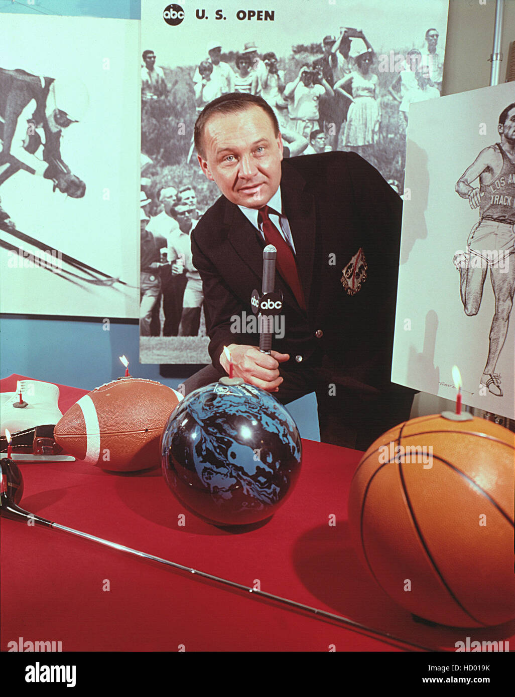 JIM MCKAY, sports commentator for (ABC's Wide World of Sports), circa ...