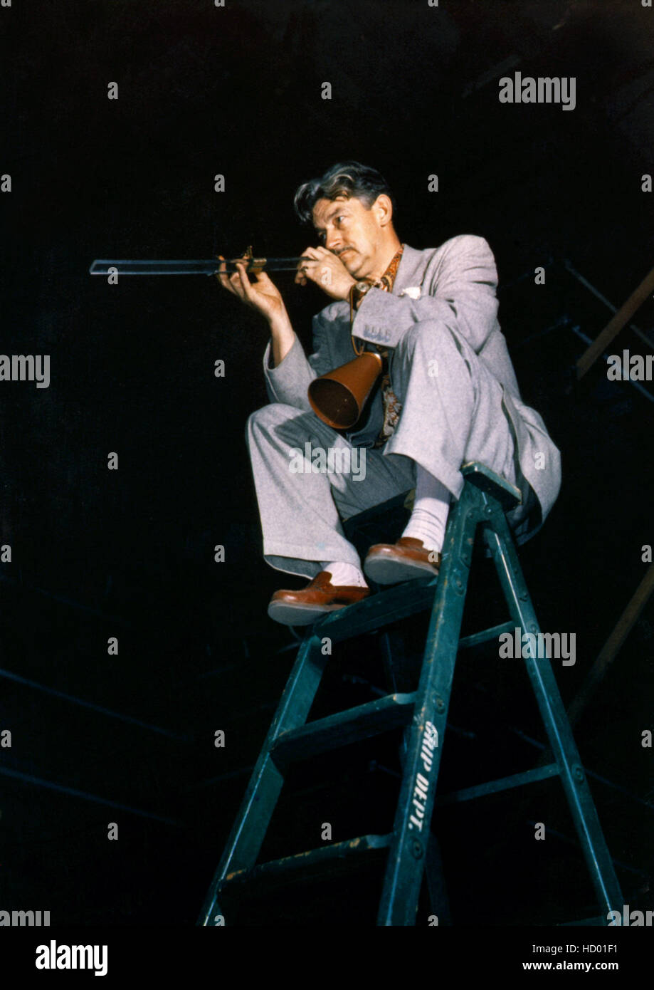 director Preston Sturges, on set, 1940s Stock Photo - Alamy