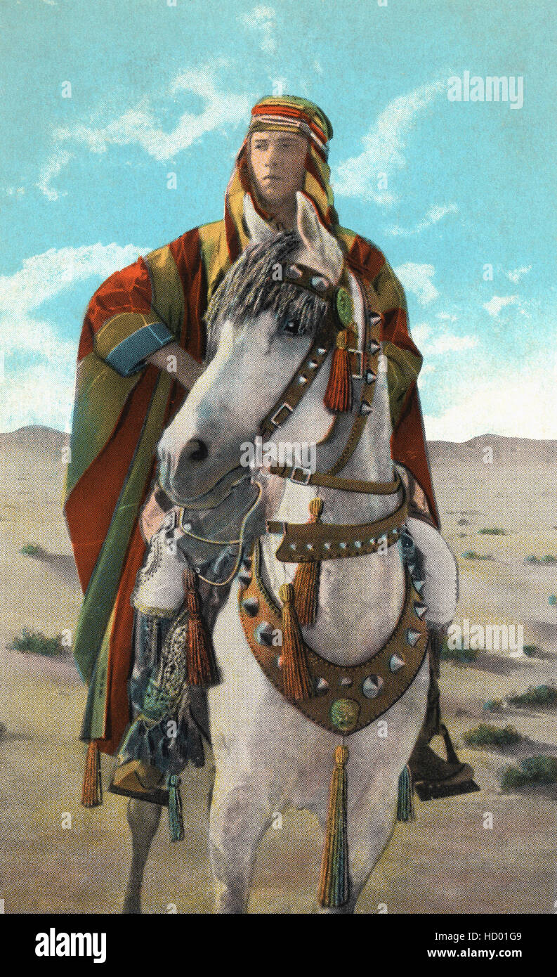 THE SON OF THE SHEIK, Rudolph Valentino riding Jadaan, the Arabian ...