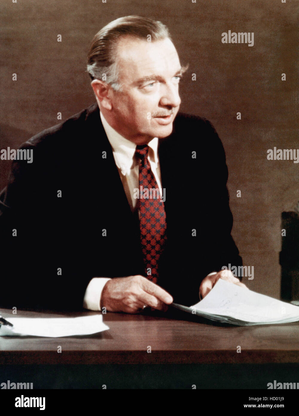 Walter Cronkite, 1969 Stock Photo - Alamy