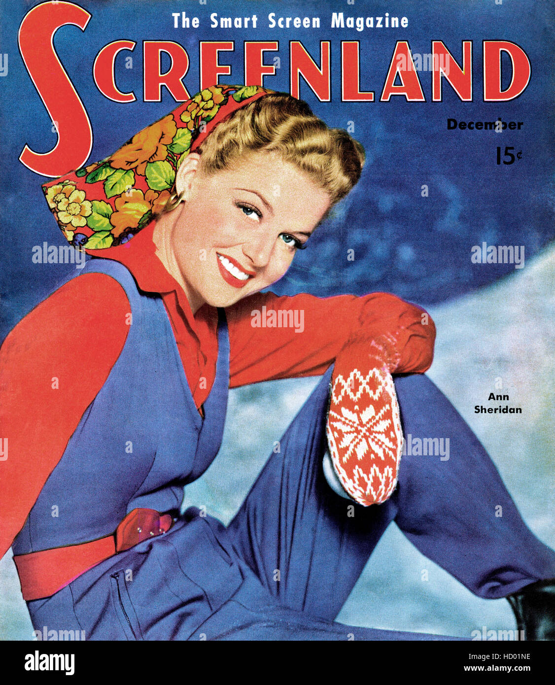 Ann Sheridan, Screenland magazine cover, December 1942 Stock Photo - Alamy