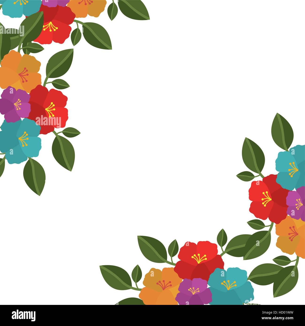 Isolated flowers decoration design Stock Vector Image & Art - Alamy