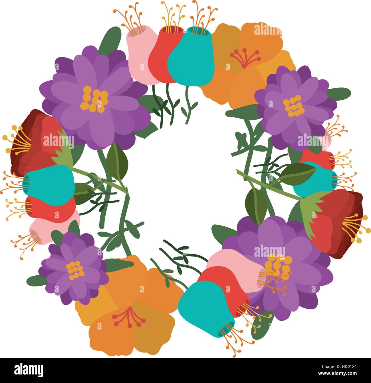Isolated flowers decoration design Stock Vector Image & Art - Alamy