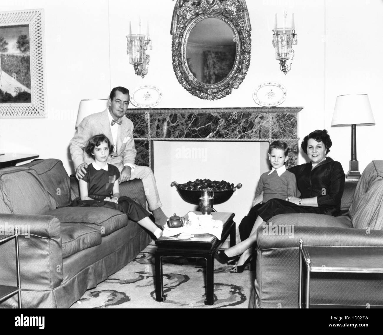 Alan Ladd, left, and his second wife, actress and agent Sue Carol, with ...