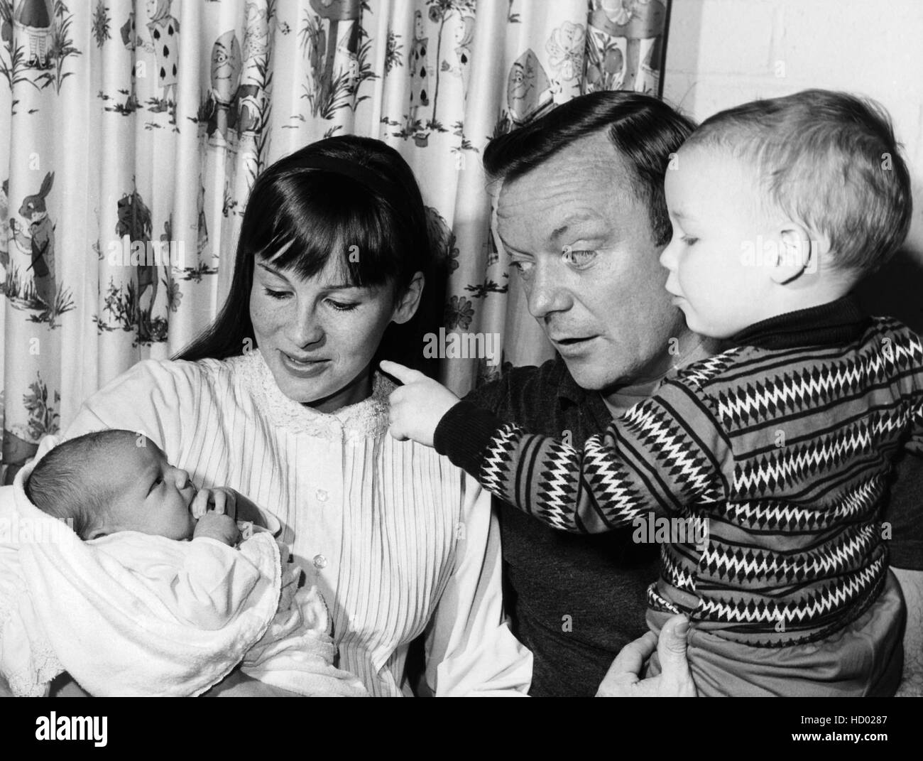From left: Eric Ray, Johanna Ray, Aldo Ray, Paul Ray, ca. 1960s Stock ...