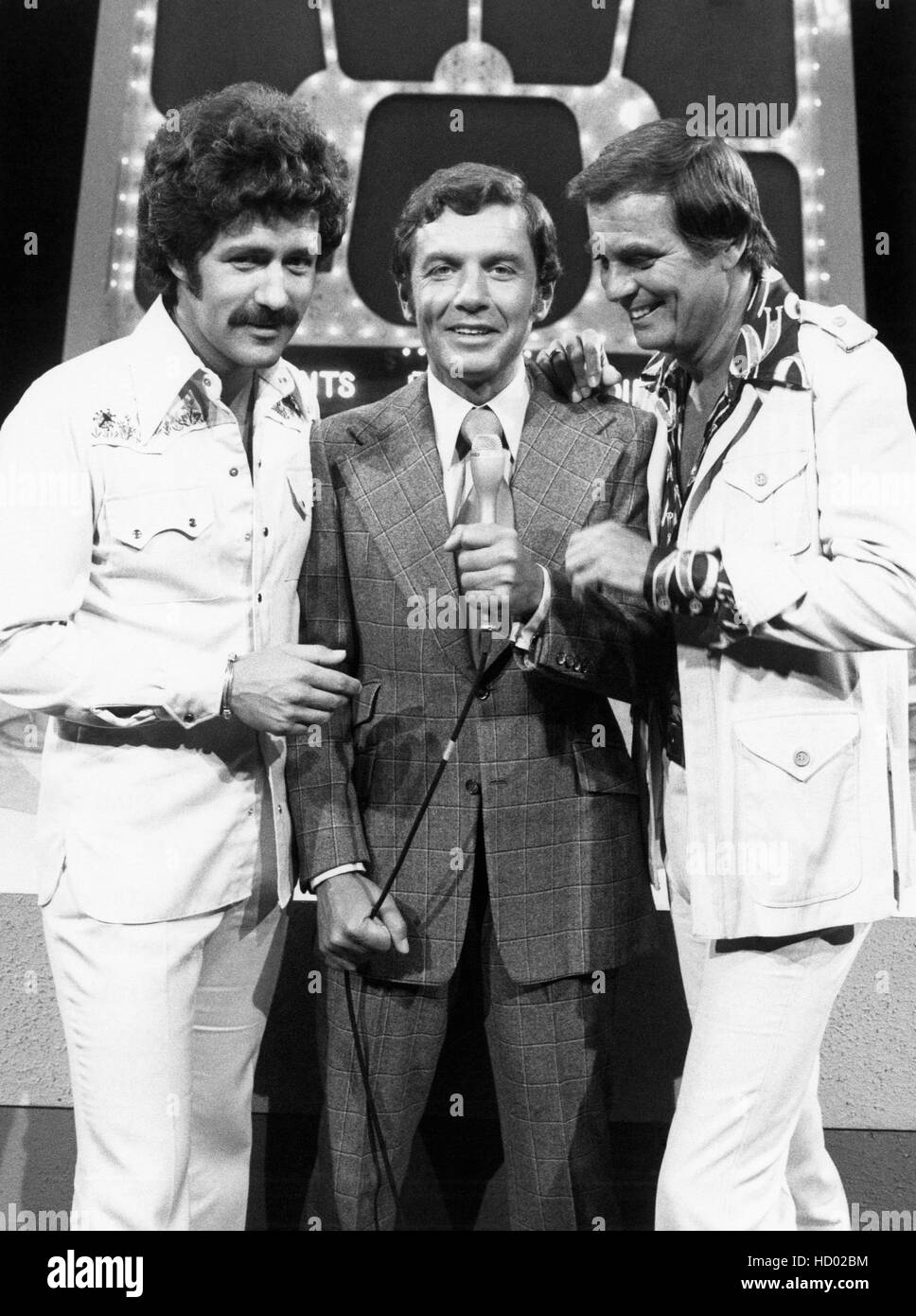 Game-show hosts Alex Trebek (high rollers), Art James (THE MAGNIFICENT ...