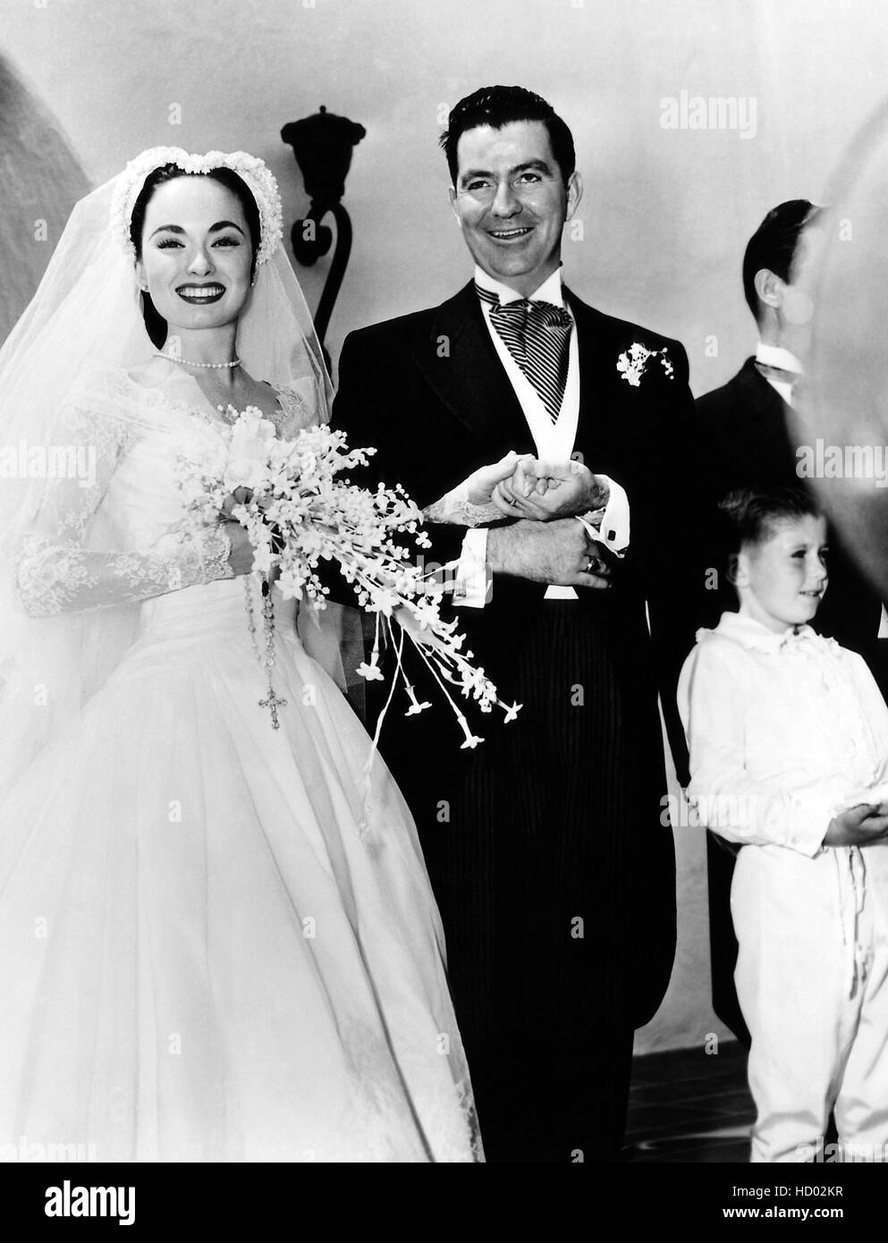 Newlyweds Ann Blyth, Dr. James McNulty, 1953 Stock Photo - Alamy