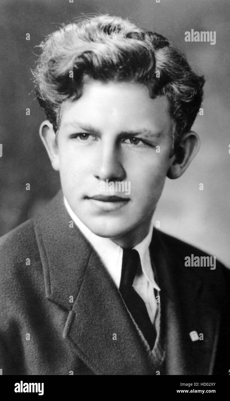 Andy Griffith as a high school student, ca. 1943 Stock Photo - Alamy