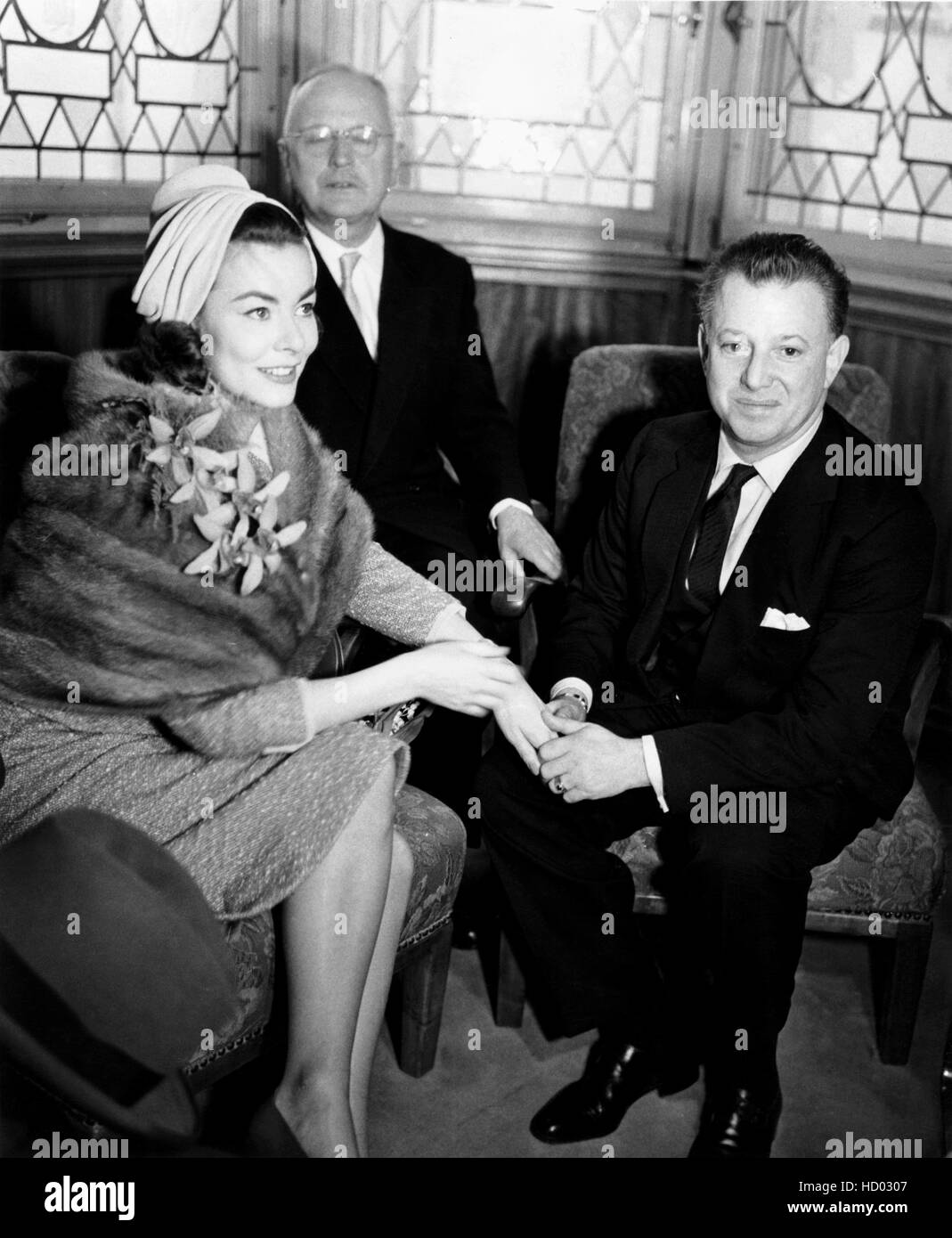 The Zurich wedding of British actress Anne Heywood, left, and producer ...