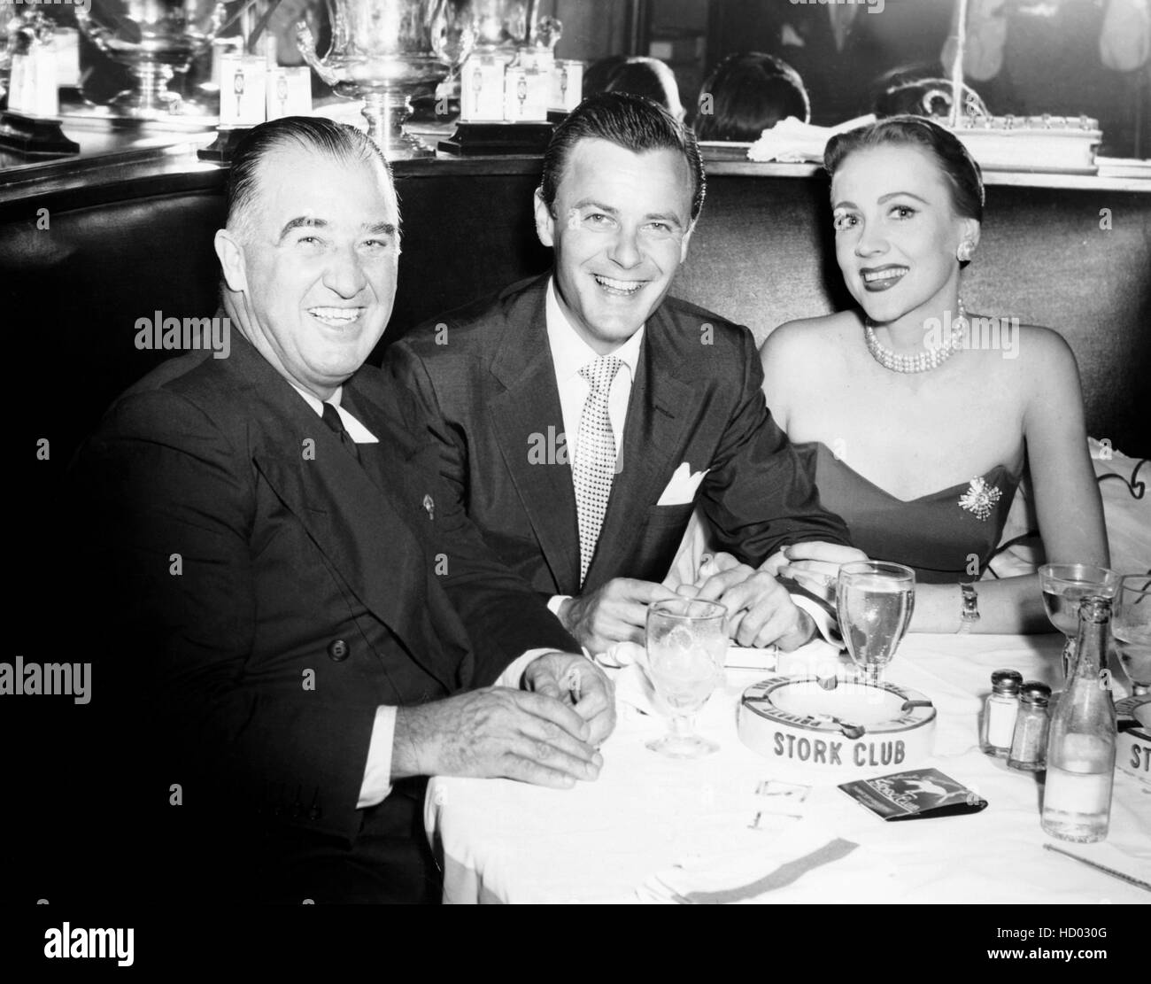 Newlyweds Anne Jeffreys, Robert Sterling, right and center, with former ...