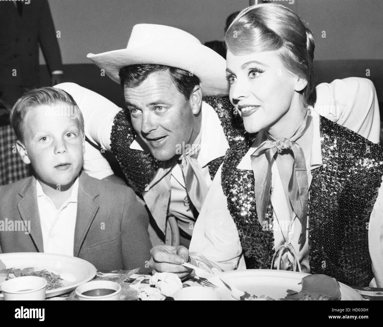 Anne Jeffreys, right, with her second husband, actor Robert Sterling, and their oldest son ...