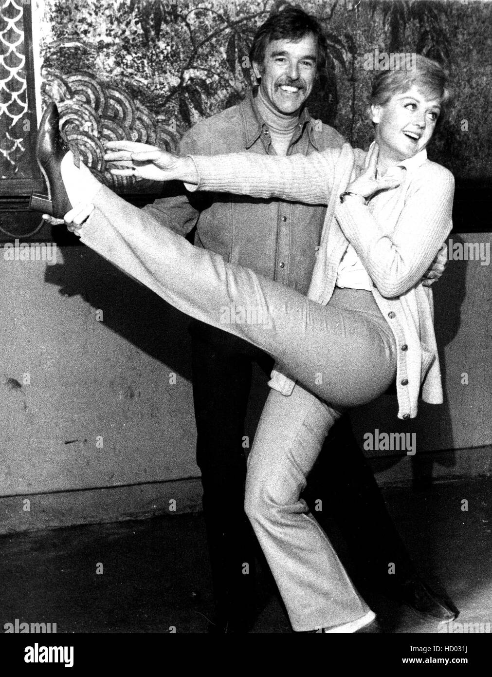 ANGELA LANSBURY, with Gower Champion rehearsing for the Broadway play ...