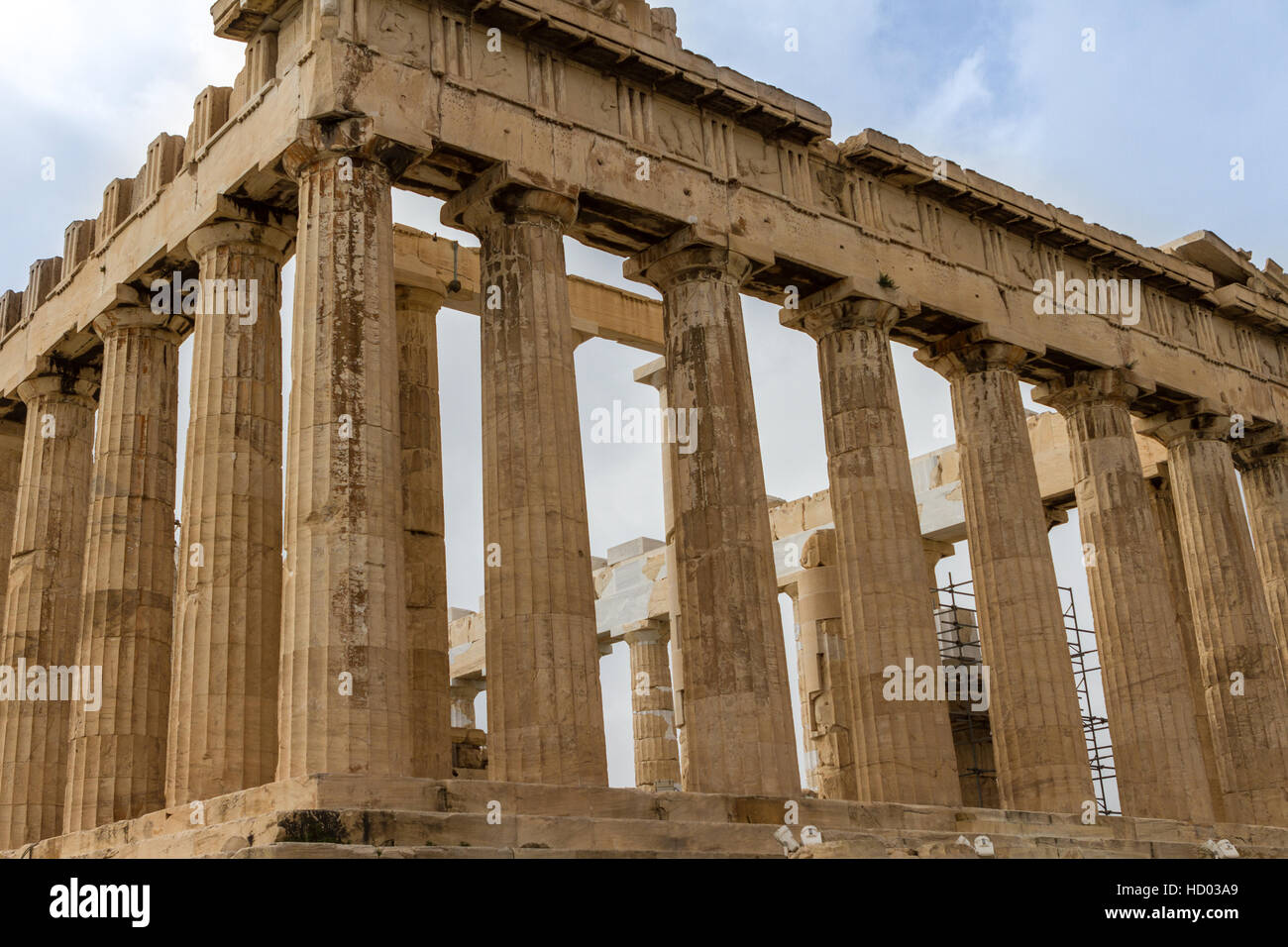 ATHENS, GREECE - caryatids at Erechtheum of Parthenon in Athens Greece ...