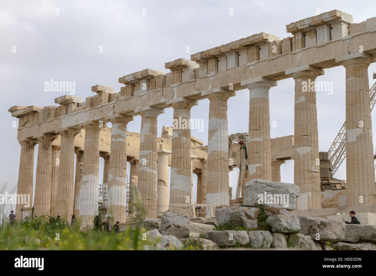 ATHENS, GREECE - caryatids at Erechtheum of Parthenon in Athens Greece ...